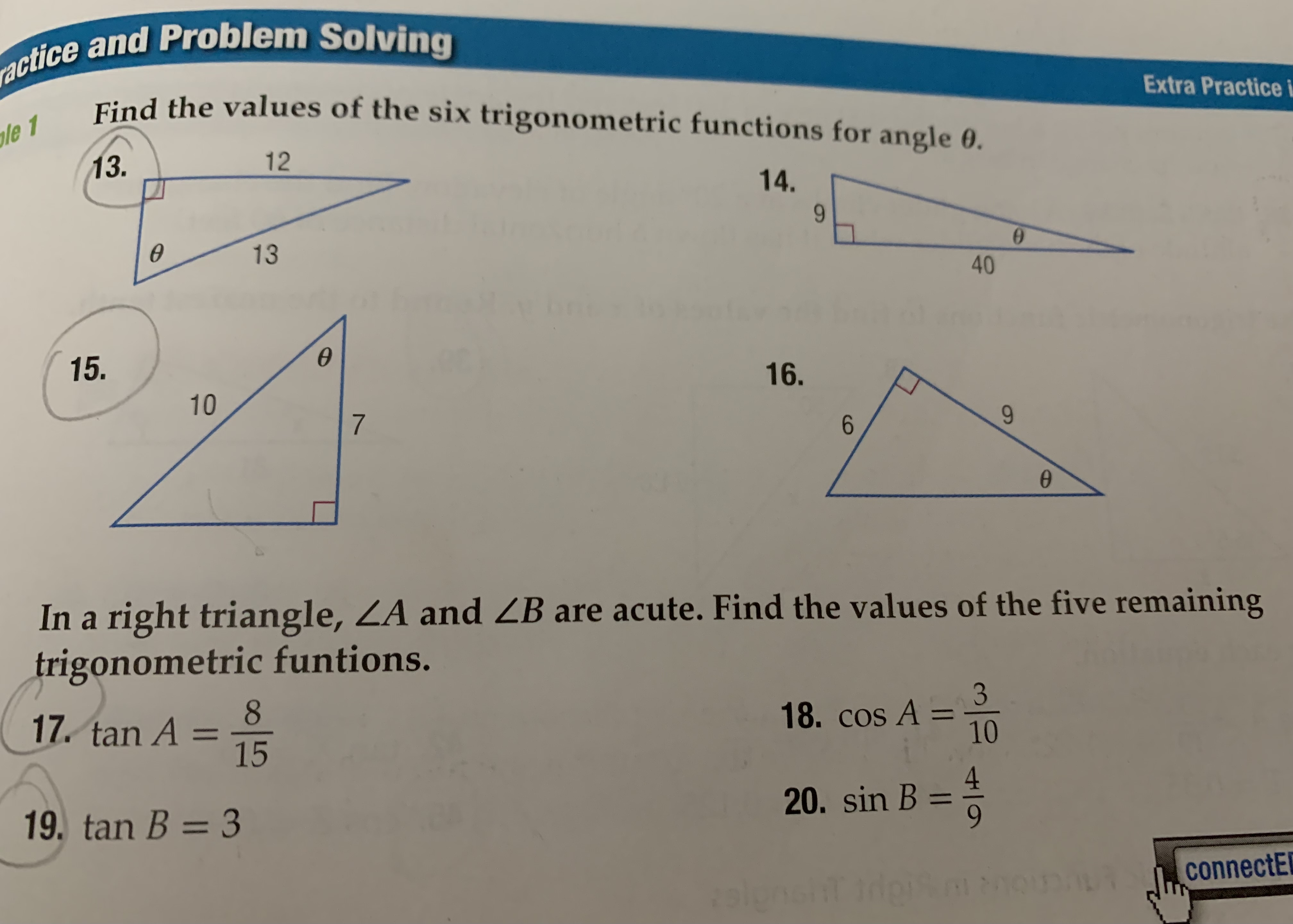 Solved ditec and Problem SolvingFind the values of the six | Chegg.com