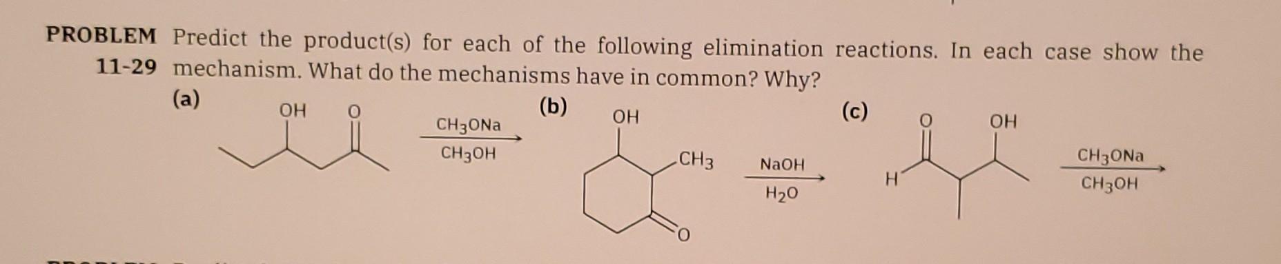 Solved PROBLEM Predict the product(s) for each of the | Chegg.com