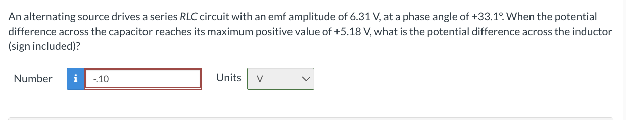 Solved by an EXPERT An alternating source drives a series \( ﻿R L C \) | Chegg.com