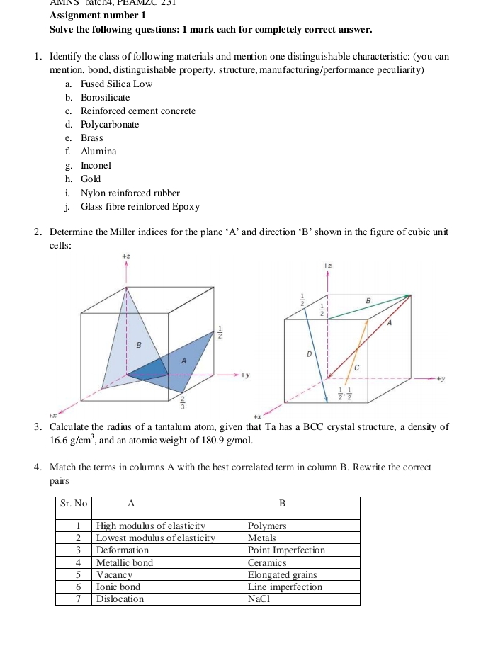Solved Assignment number 1Solve the following questions: 1 | Chegg.com