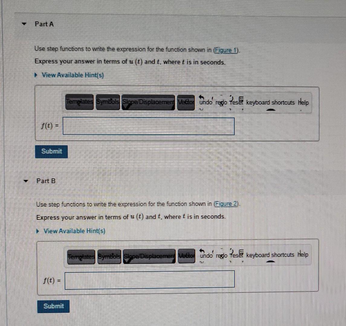 Solved Part A Use step functions to write the expression for | Chegg.com