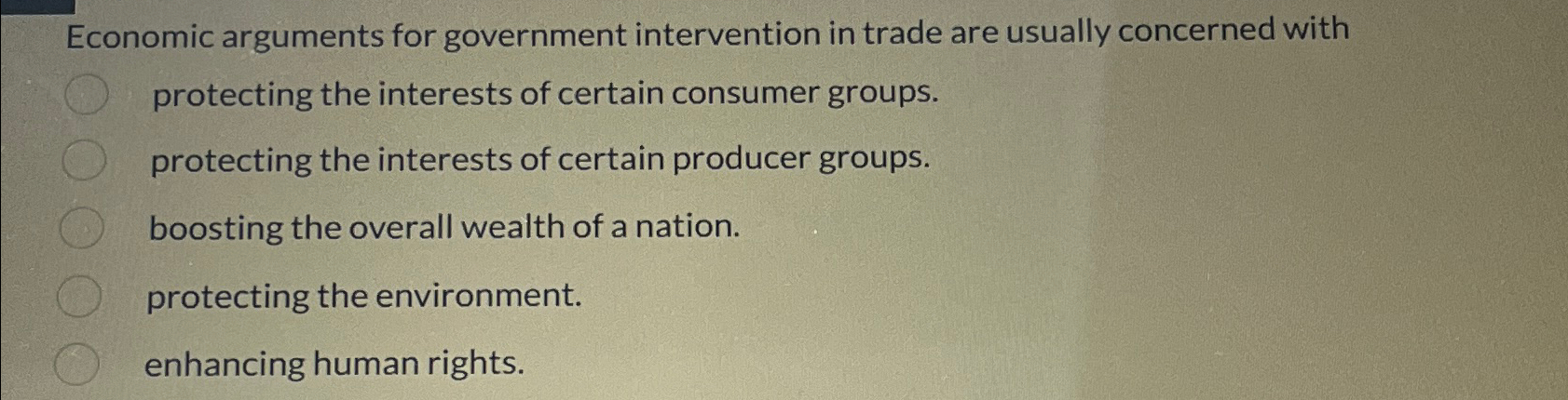 Solved Economic arguments for government intervention in | Chegg.com
