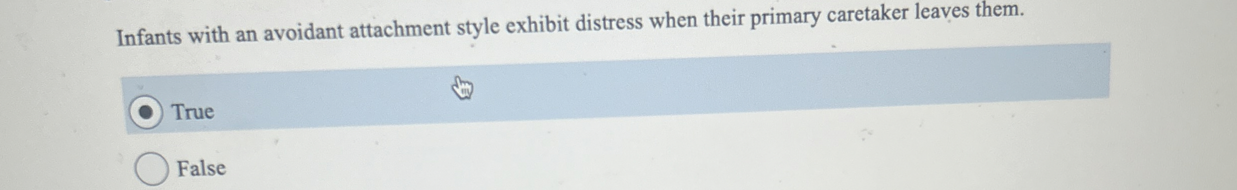 Solved Infants with an avoidant attachment style exhibit | Chegg.com