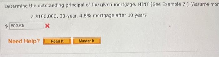 Solved Determine the outstanding principal of the given | Chegg.com