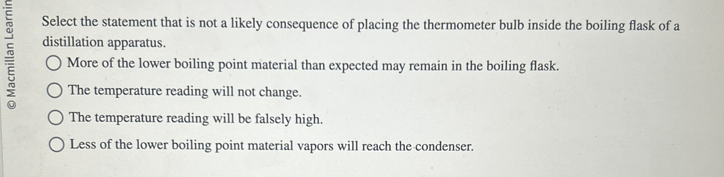 Solved Select the statement that is not a likely consequence | Chegg.com