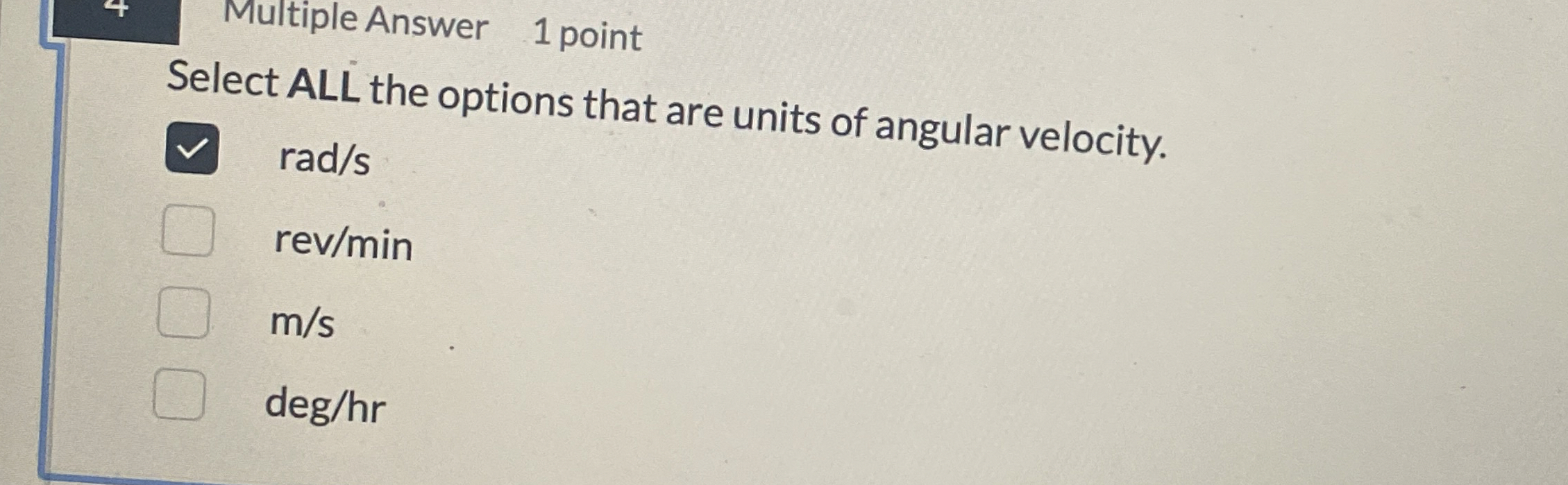 Solved Multiple Answer 1 pointSelect ALL the options that | Chegg.com Solved Multiple Answer 1 pointSelect ALL the options that | Chegg.com