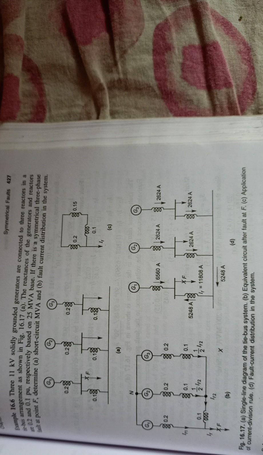 Solved Symmetrical Faults 427 Example 16.6 Three 11 kV | Chegg.com