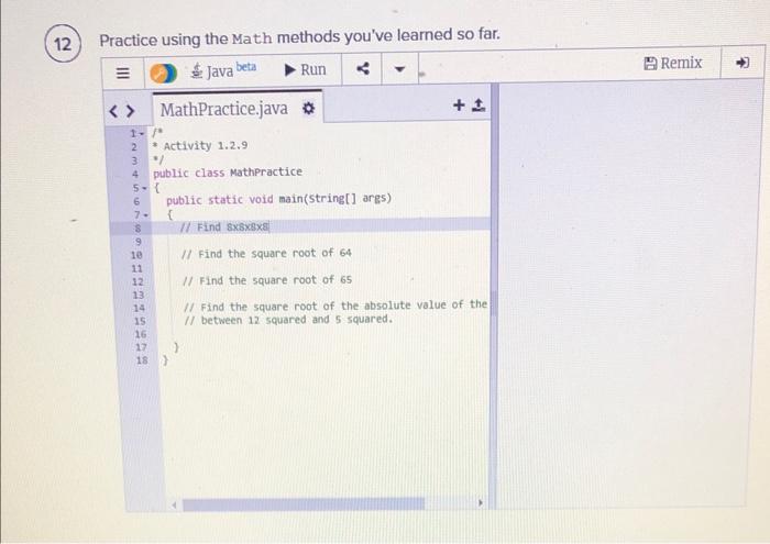 Solved Practice using the Math methods you've learned so | Chegg.com