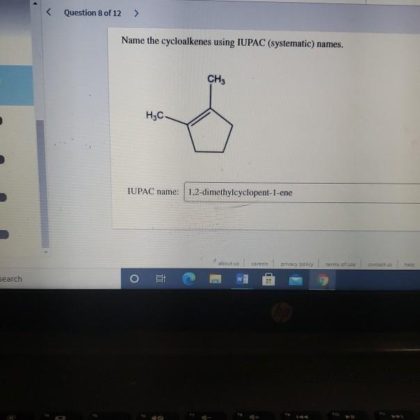 Solved Name the cycloalkenes using | Chegg.com