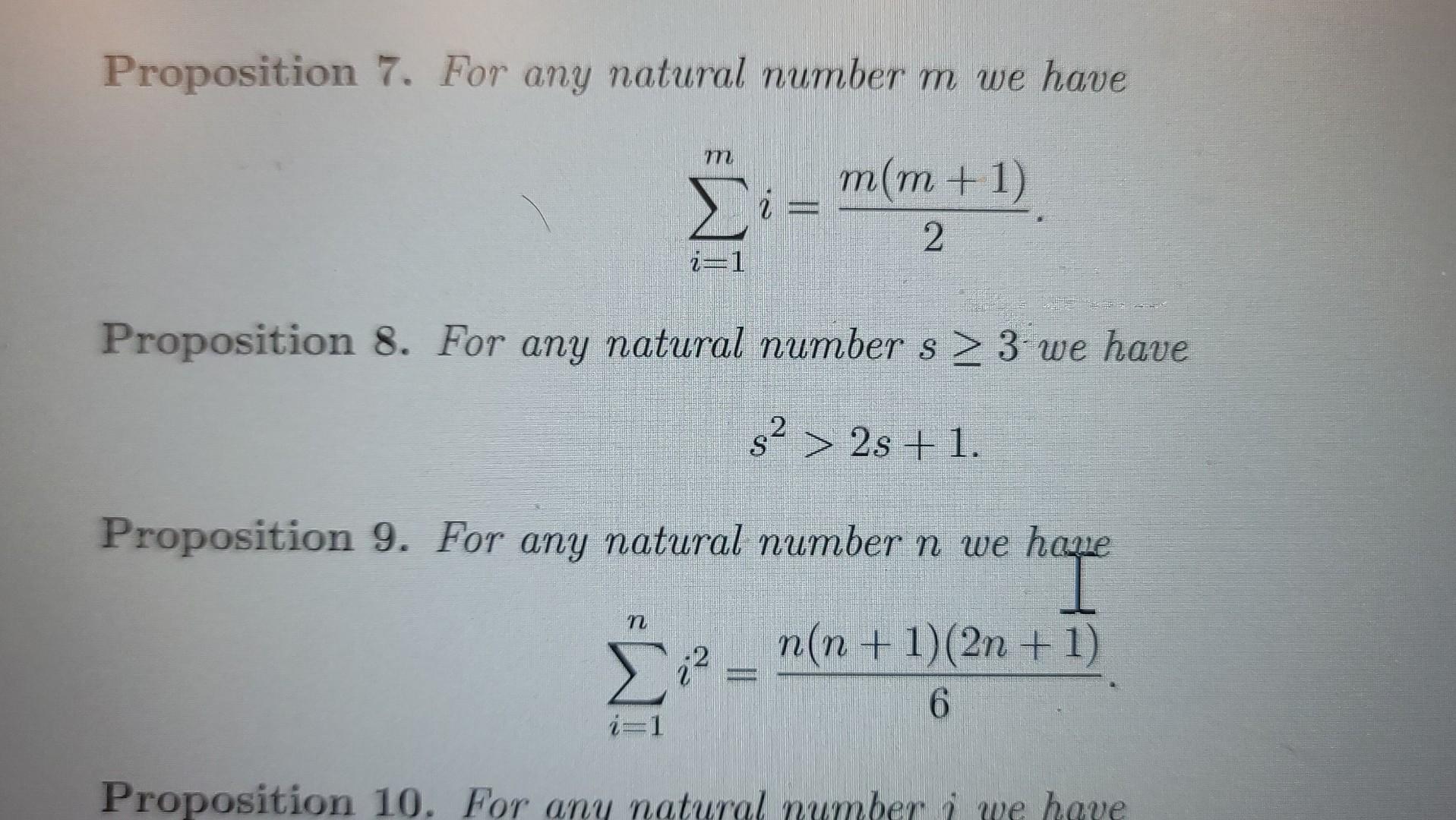 Solved Proposition 7. For any natural number m we have | Chegg.com