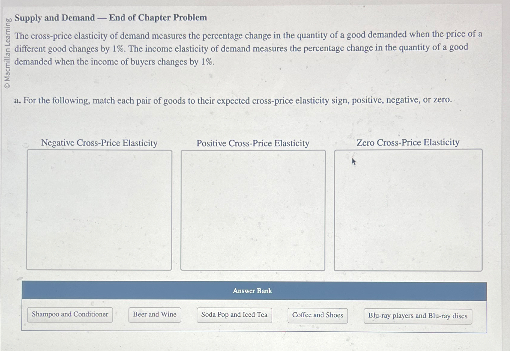 Solved Supply and Demand — ﻿End of Chapter ProblemThe | Chegg.com