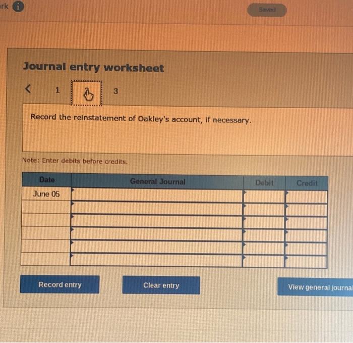 Solved CH Exercise 9-5 (Algo) Writing off receivables LO P2 | Chegg.com