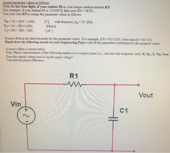 Solved Assign parameter values as follows: Write the last | Chegg.com