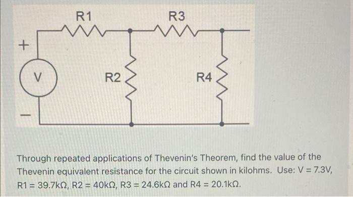 Solved R1 M + + V1 V2 R2 M » For the circuit shown, what is | Chegg.com