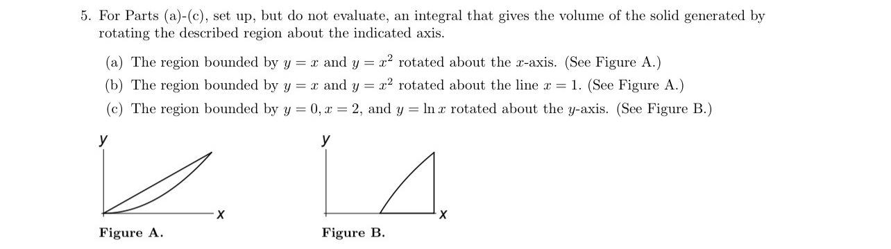 Solved For Parts (a)-(c), ﻿set up, ﻿but do not evaluate, an | Chegg.com