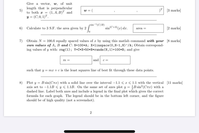 Solved use matlab and give codes for each questions " length | Chegg.com