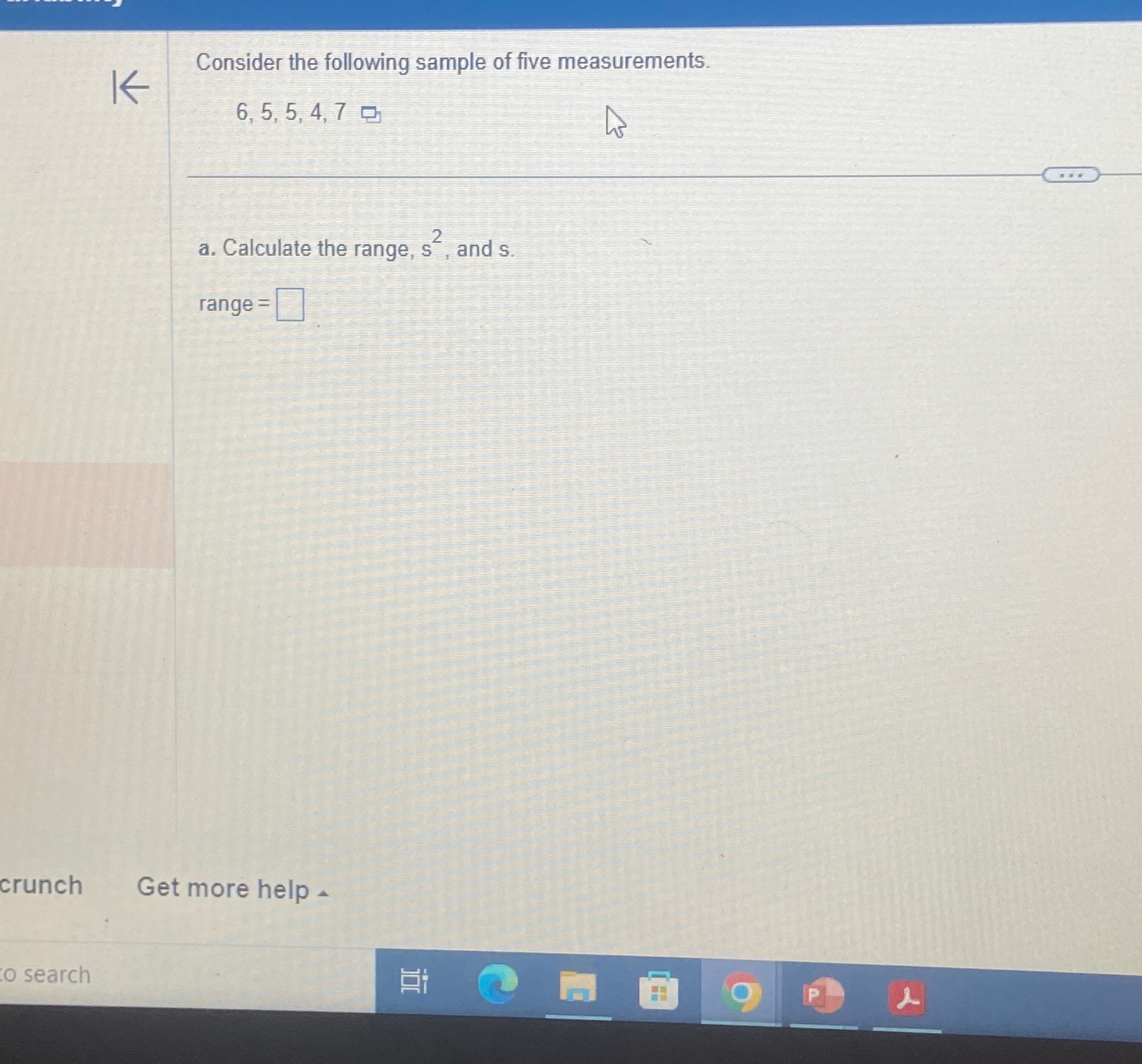 Solved Consider the following sample of five | Chegg.com