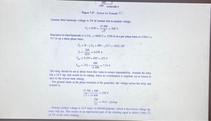 Solved Example 7.7 Consider the system shown in Figure 7,17. | Chegg.com