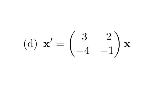 Solved Finding General Solutions. Phase portrait. For the | Chegg.com