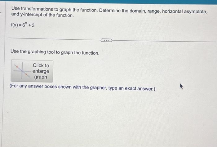 Solved Use Transformations To Graph The Function Determine