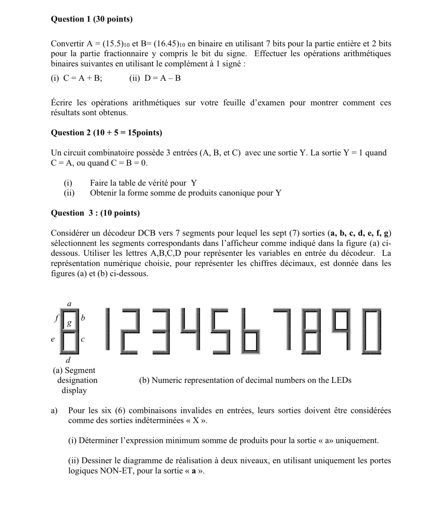 Solved Question 4: (20 ﻿points)Soit le circuit séquentiel | Chegg.com