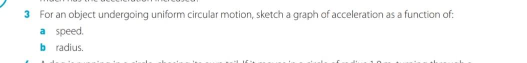Solved 3 For an object undergoing uniform circular motion, | Chegg.com