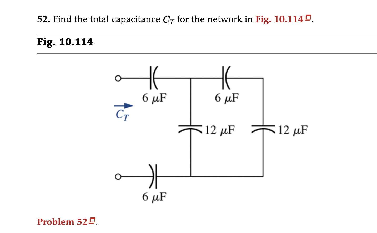 Solved Find the total capacitance CT ﻿for the network in | Chegg.com