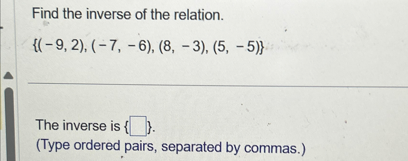 Solved Find the inverse of the | Chegg.com