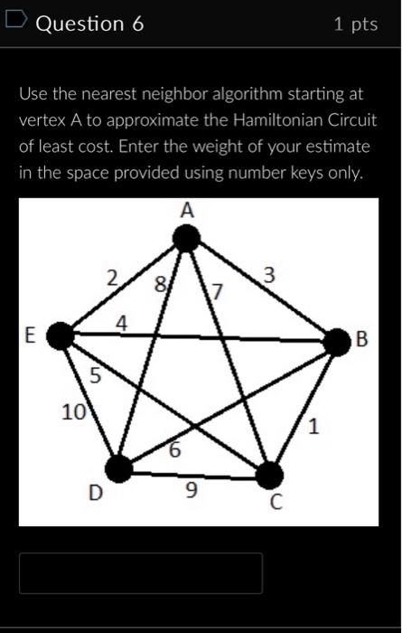 Solved Use the nearest neighbor algorithm starting at vertex | Chegg.com