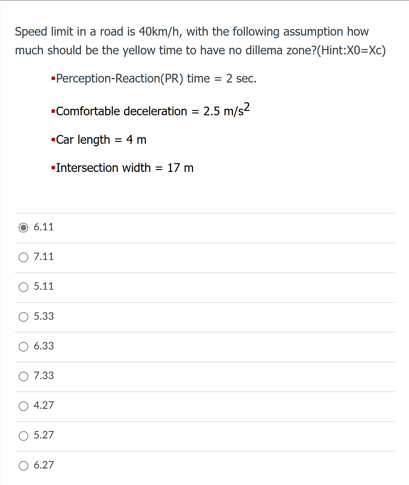 Solved Speed limit in a road is 40kmh, ﻿with the following | Chegg.com