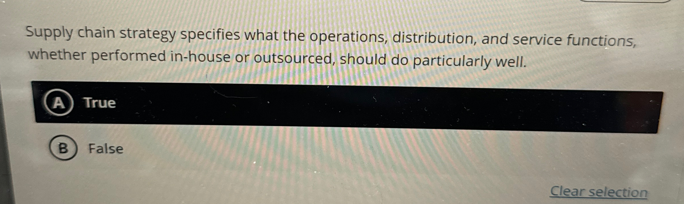 Solved Supply chain strategy specifies what the operations, | Chegg.com