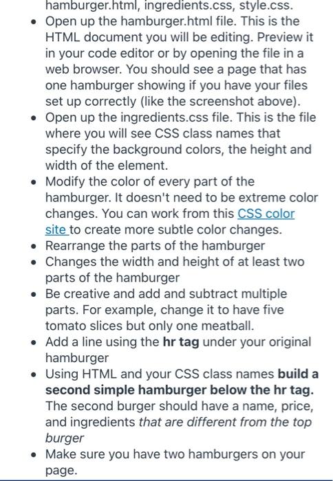 Solved The Best Burger Only $9.99 O For this exercise, we | Chegg.com