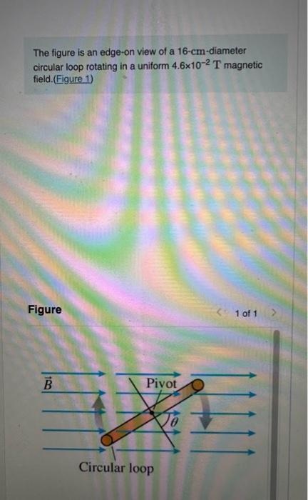 Solved The figure is an edge-on view of a 16-cm-diameter | Chegg.com