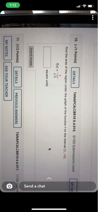 Solved *** 10. (-/1 Points) DETAILS TANAPCALCBR10 | Chegg.com Solved *** 10. (-/1 Points) DETAILS TANAPCALCBR10 | Chegg.com