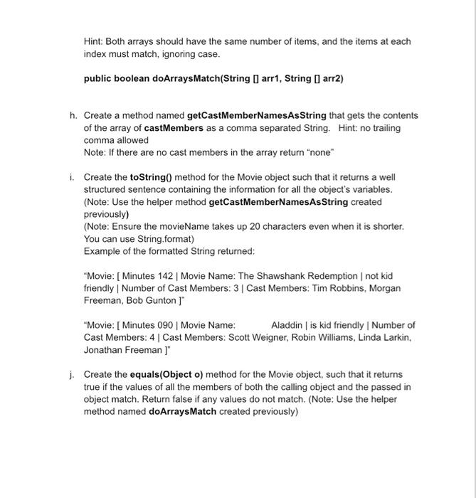 Solved In Java Only Programming Complete A Public Class Chegg