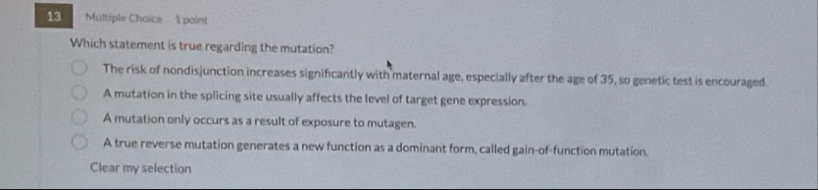 Solved Multiple Choice 1 ﻿pointWhich statement is true | Chegg.com