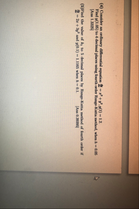 Solved (4) ﻿Consider an ordinary differential equation | Chegg.com