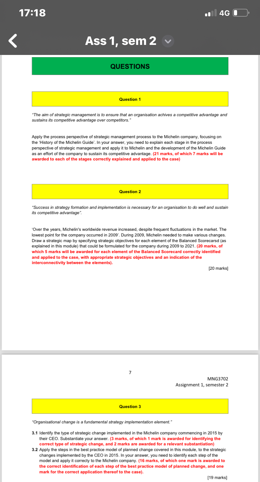 Solved 17:18Ass 1, ﻿sem 2QUESTIONSQuestion 1"The aim of | Chegg.com