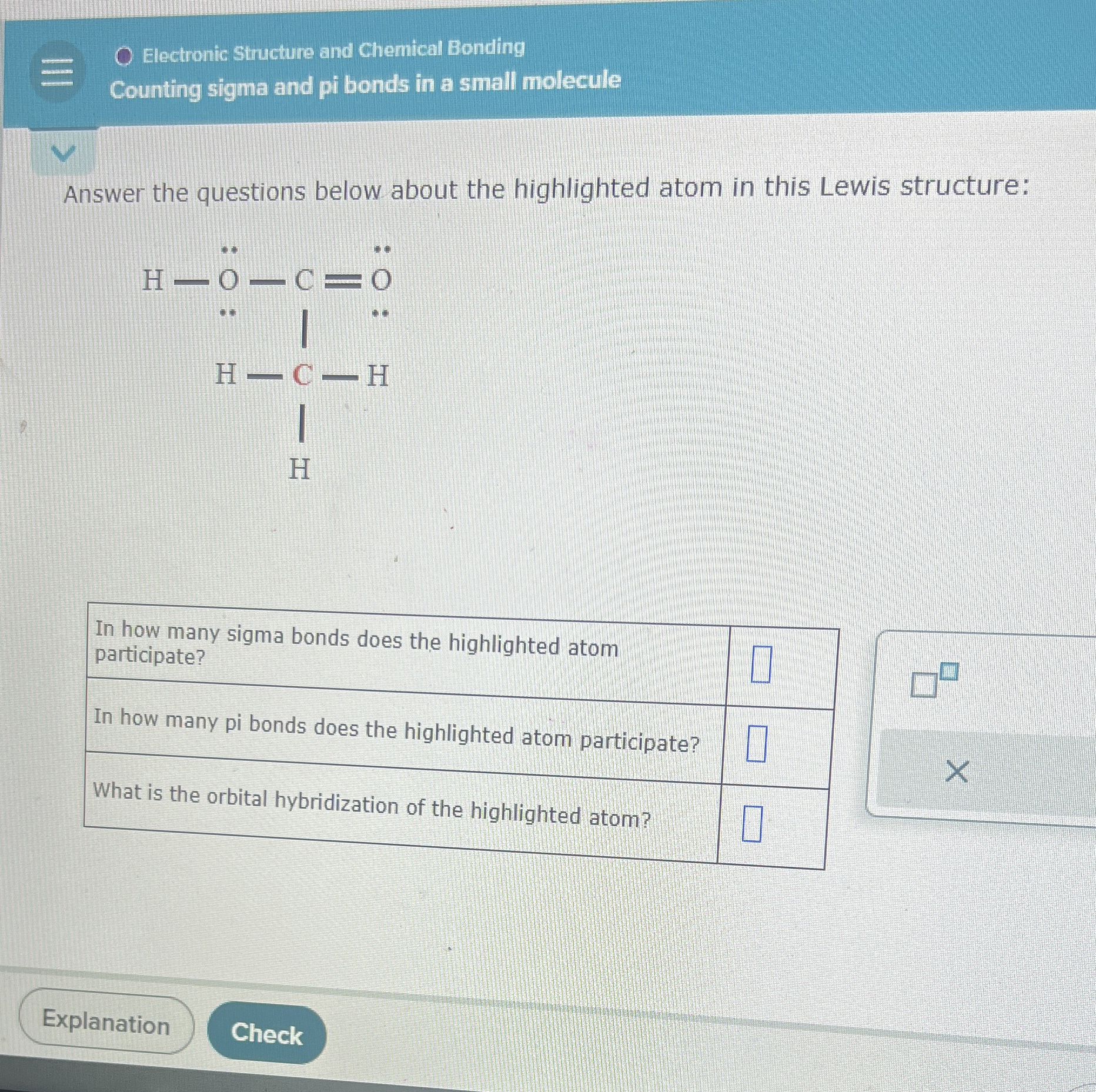 Solved Electronic Structure and Chemical BondingCounting | Chegg.com