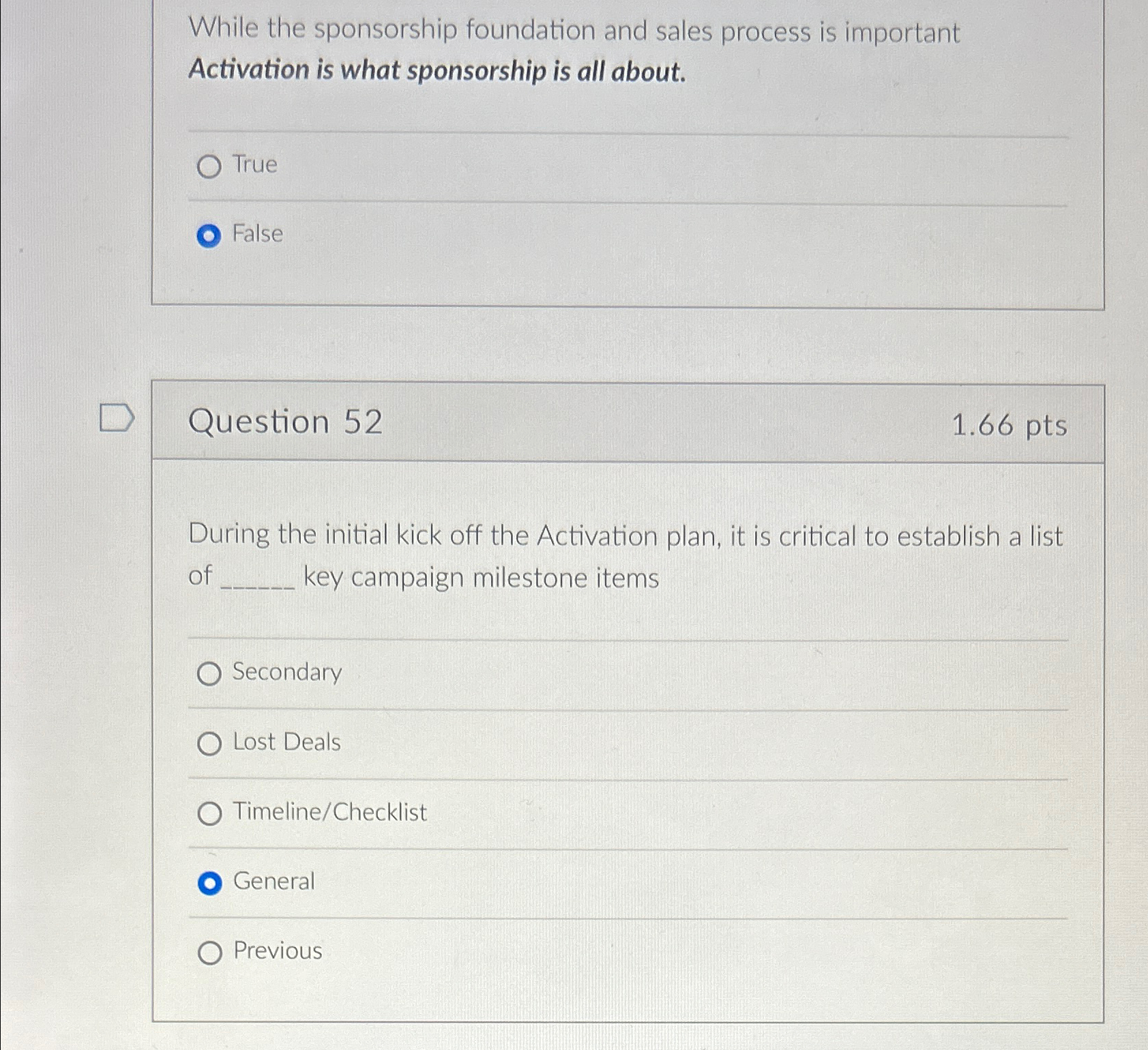 Solved While the sponsorship foundation and sales process is | Chegg.com