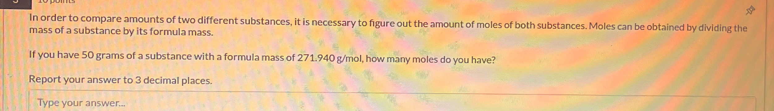 Solved In order to compare amounts of two different | Chegg.com