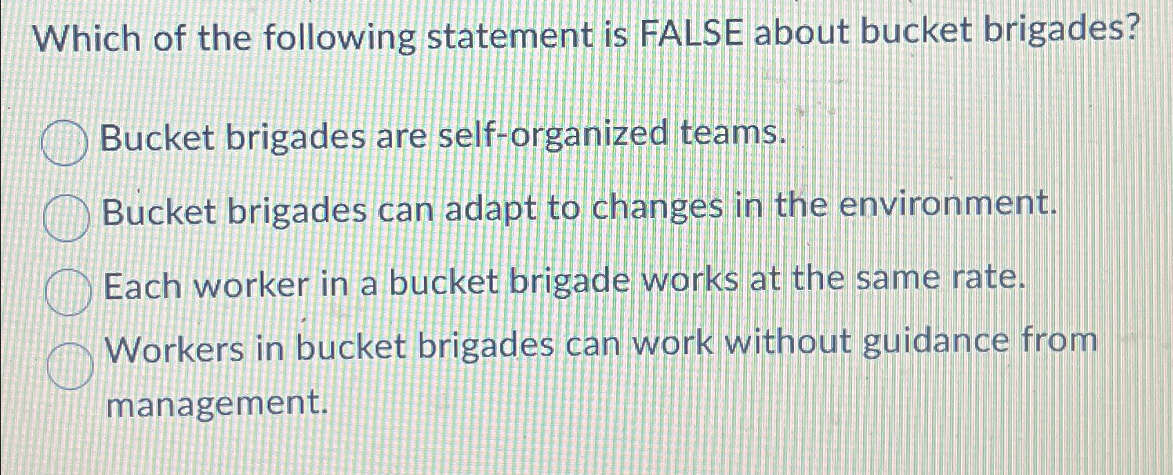 Solved Which of the following statement is FALSE about | Chegg.com