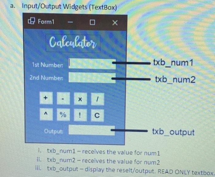 Solved f. When btn remainder is clicked: | Chegg.com