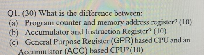 Solved Q1. (30) What is the difference between: (a) Program | Chegg.com