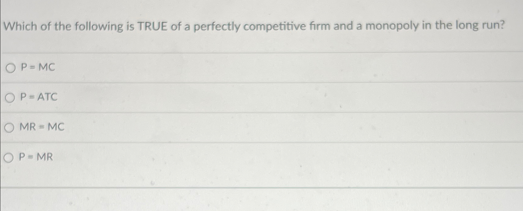 Solved Which of the following is TRUE of a perfectly | Chegg.com