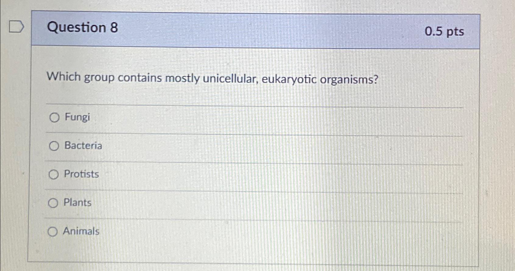 Solved Question 80.5 ptsWhich group contains mostly | Chegg.com Solved Question 80.5 ptsWhich group contains mostly | Chegg.com