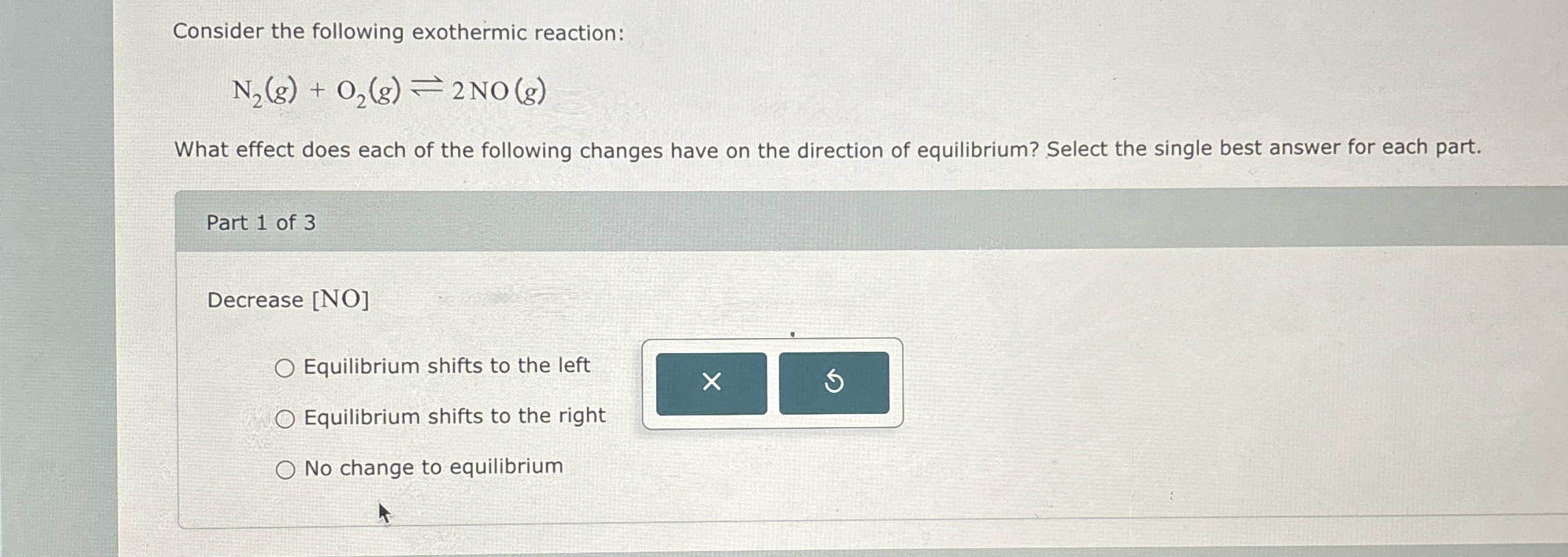 Solved Consider the following exothermic | Chegg.com