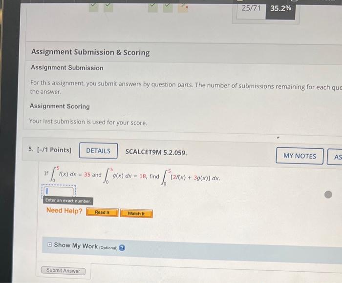 Solved Assignment Submission \& Scoring Assignment | Chegg.com