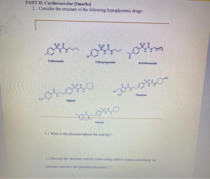 Solved PART II: Cardiovascular [5marks] 2. Consider the | Chegg.com