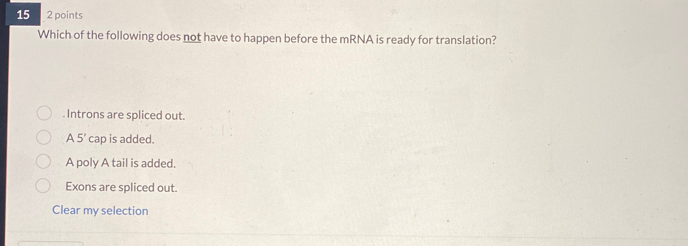Solved 152 ﻿pointsWhich of the following does not have to | Chegg.com